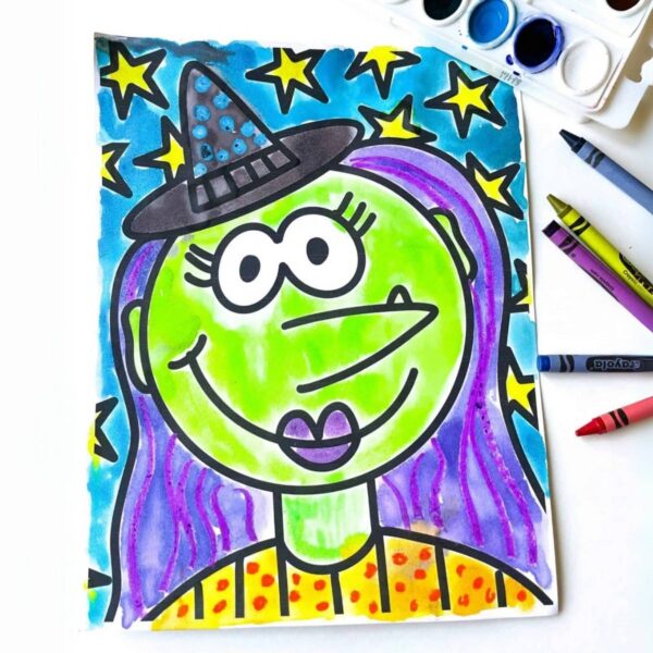 Hand-Drawn Halloween Coloring Pages for Kids - Friends Art Lab