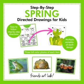 Spring Directed Drawings for Kids - Friends Art Lab