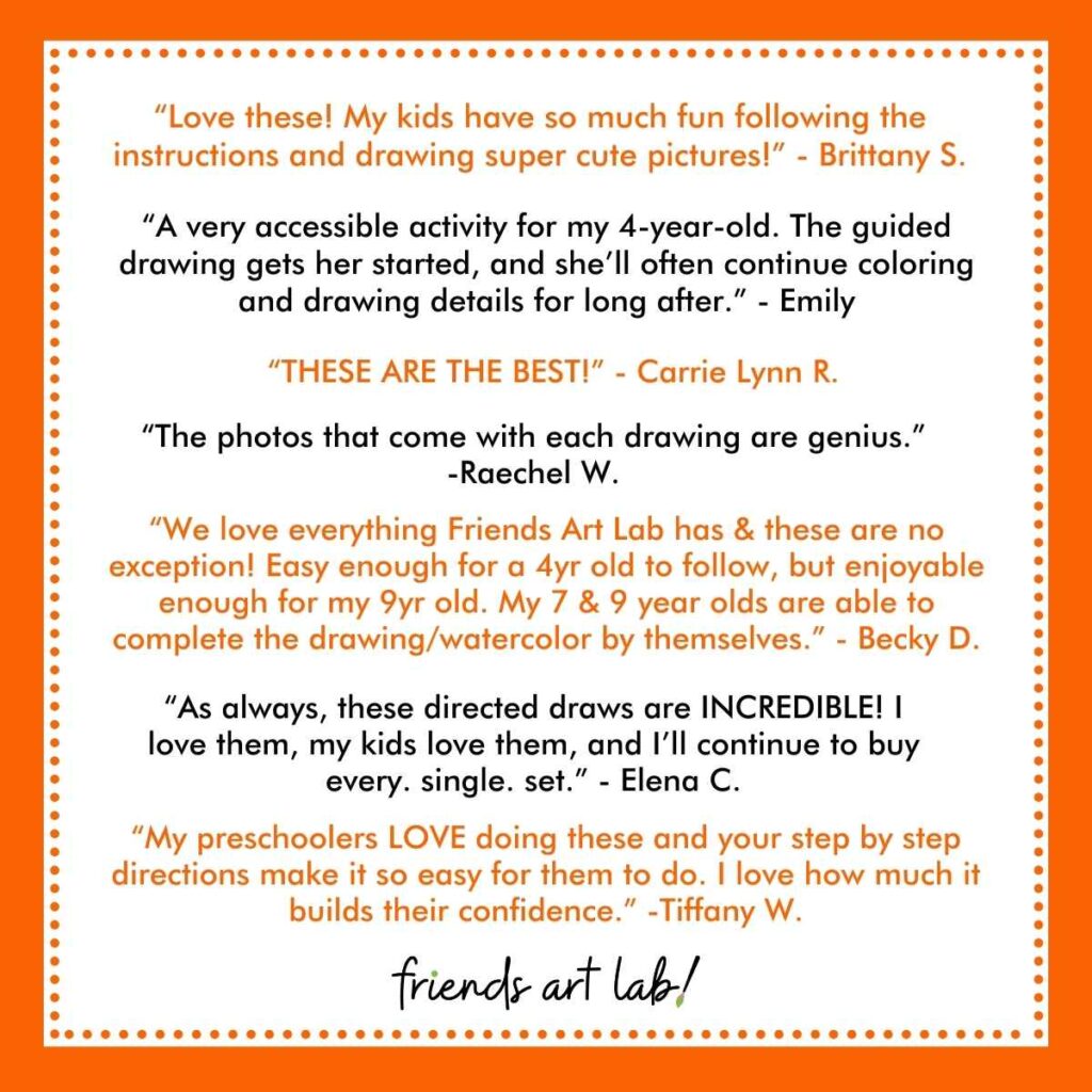 Fall Directed Drawings for Kids - Friends Art Lab