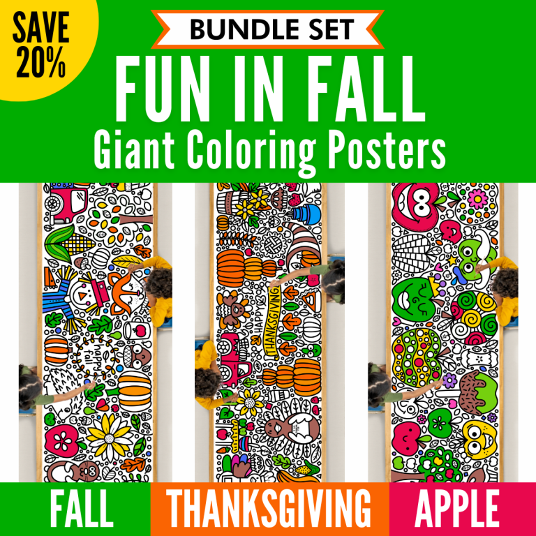 Giant Coloring Posters - Friends Art Lab