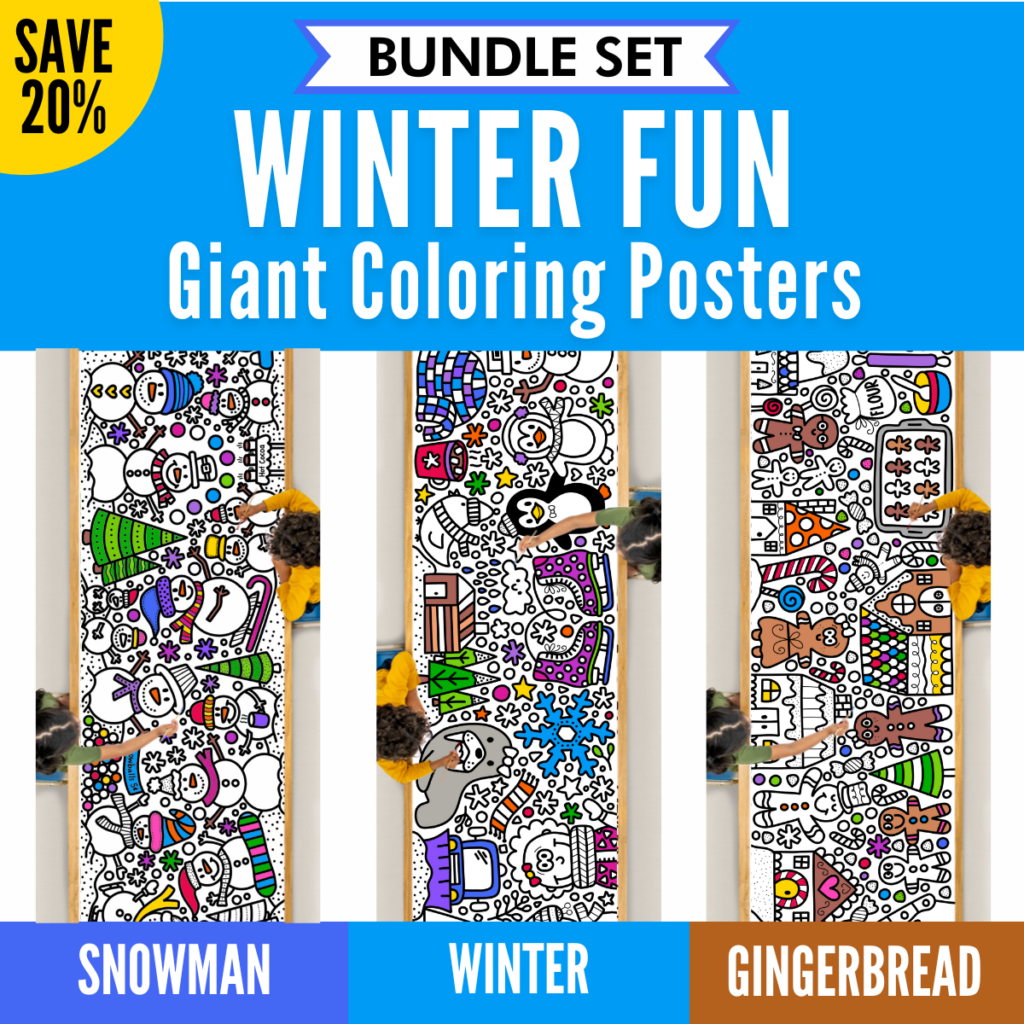 Giant Coloring Posters - Friends Art Lab