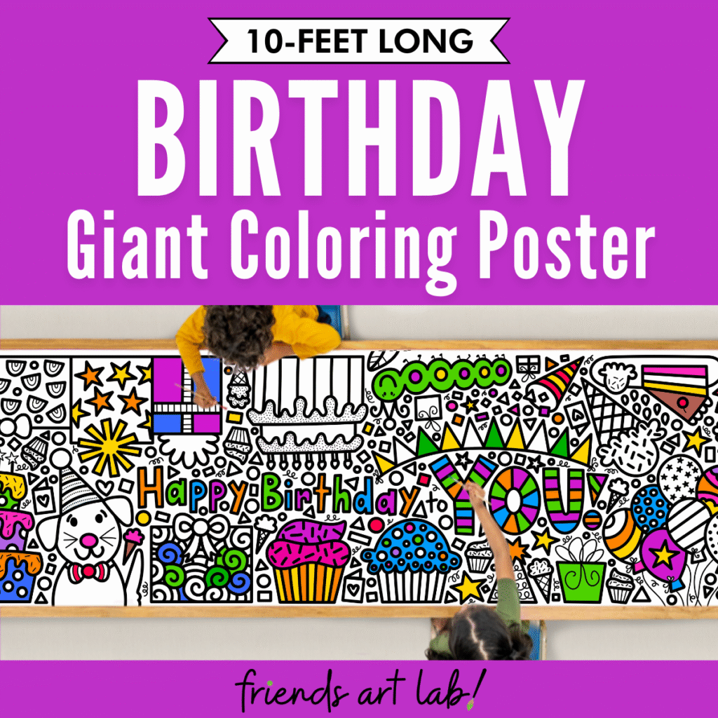 Giant Coloring Posters - Friends Art Lab