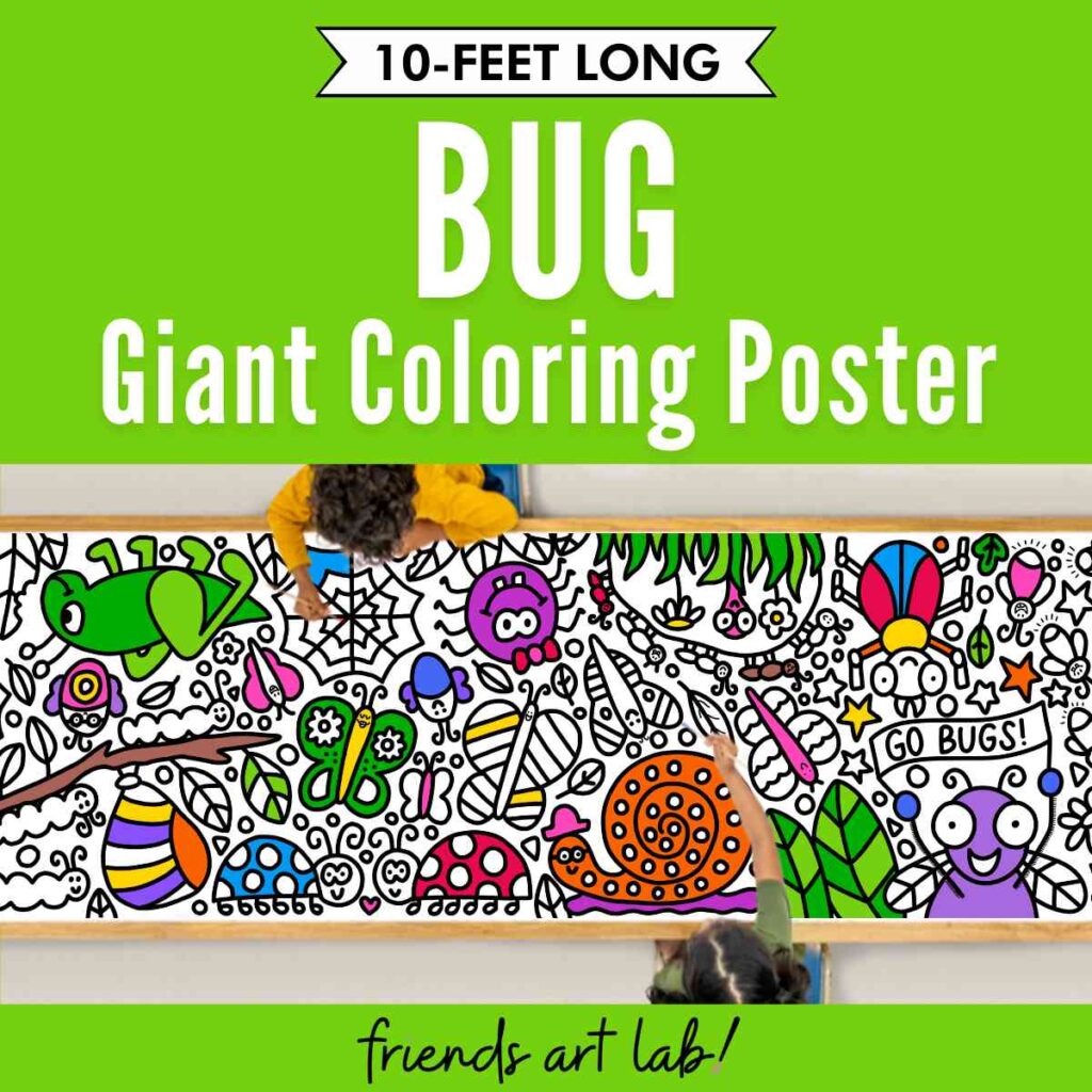 Giant Coloring Posters - Friends Art Lab