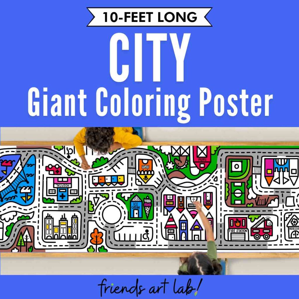 Giant Coloring Posters - Friends Art Lab
