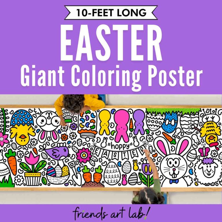 Giant Coloring Posters - Friends Art Lab
