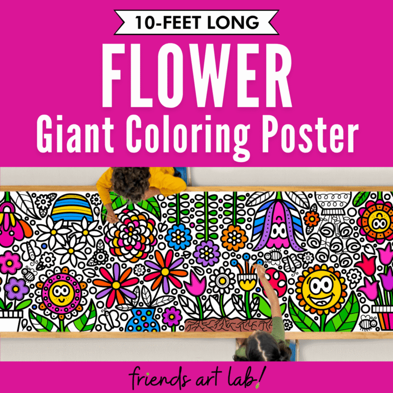 Giant Coloring Posters - Friends Art Lab