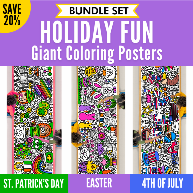 Giant Coloring Posters - Friends Art Lab