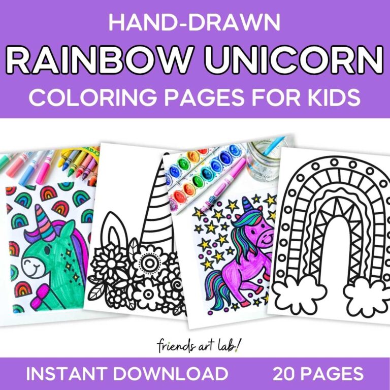 Friends Art Lab Free Coloring Pages