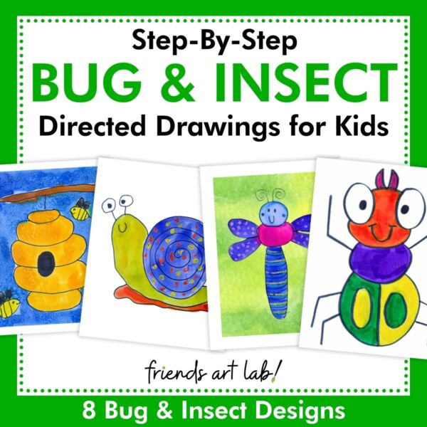 Bug & Insect Directed Drawings for Kids - Friends Art Lab