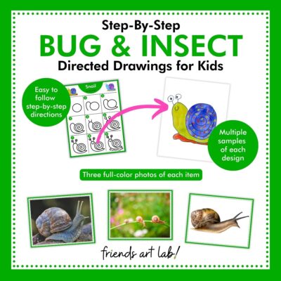 Bug & Insect Directed Drawings for Kids - Friends Art Lab