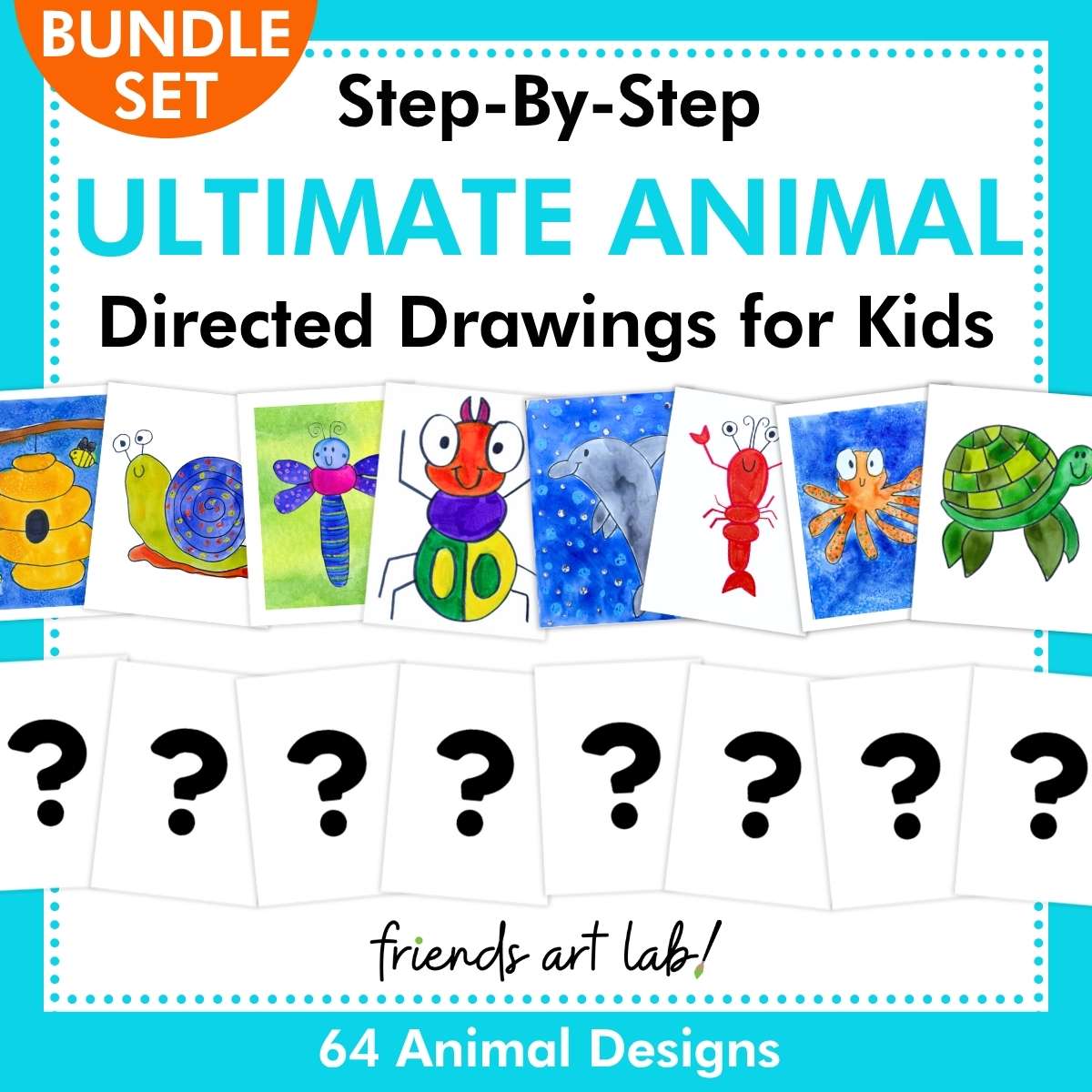 Ultimate Animal Collection of Directed Drawings for Kids - Friends Art Lab