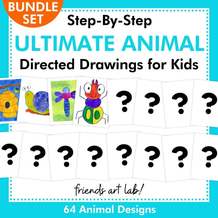 Spring Directed Drawings for Kids - Friends Art Lab