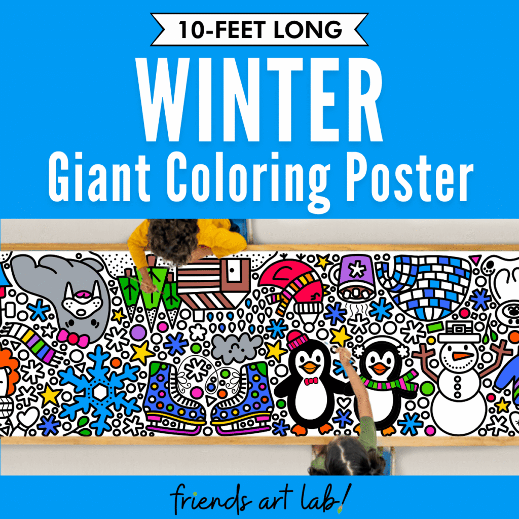 Giant Coloring Posters - Friends Art Lab