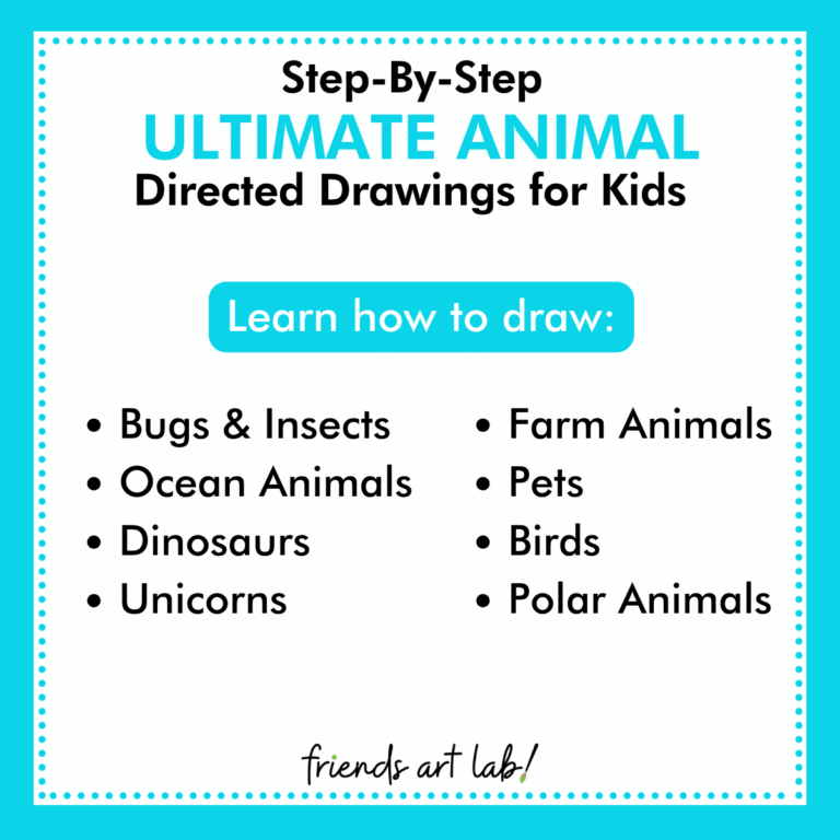Ultimate Animal Collection of Directed Drawings for Kids - Friends Art Lab