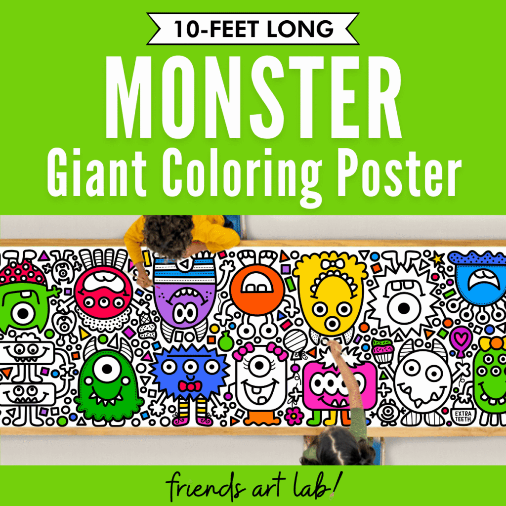 Giant Coloring Posters - Friends Art Lab